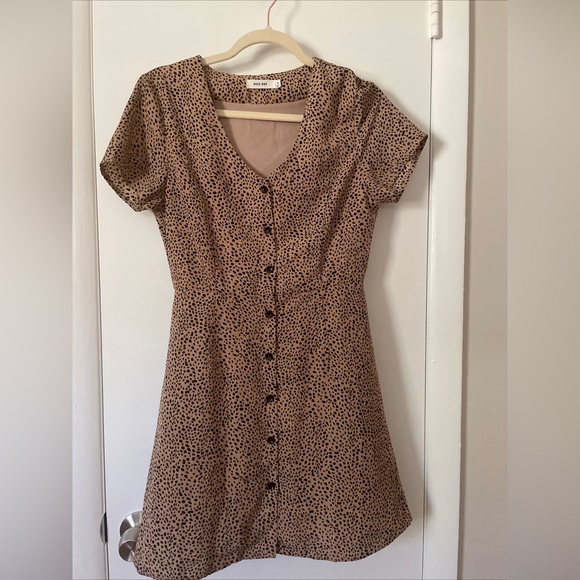 Mod Ref | Dresses | Mod Ref Cheetah Black And Brown Animal Print With ...